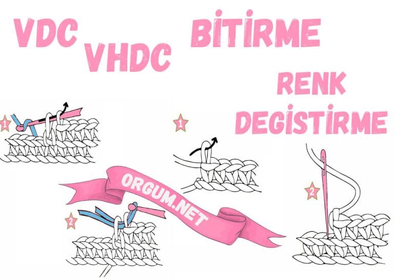 Amigurumi VHDC , VDC , Renk Değişimi Ve Bitirme Nasıl Yapılır - Örgüm